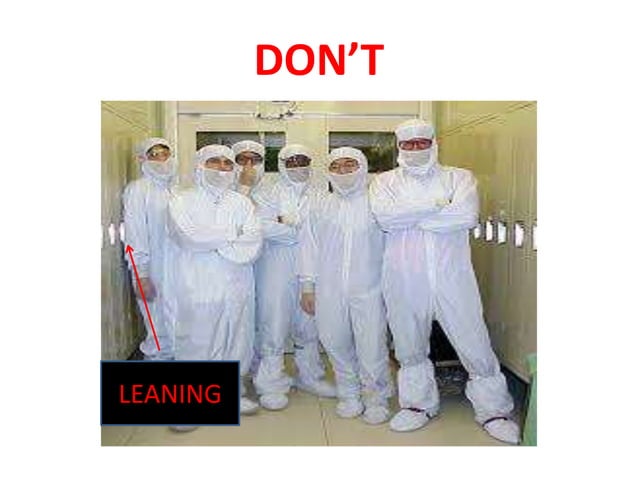 Don'ts cleanroom | PPTX