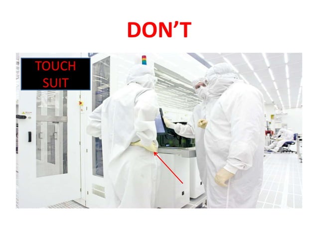 Don'ts cleanroom | PPTX