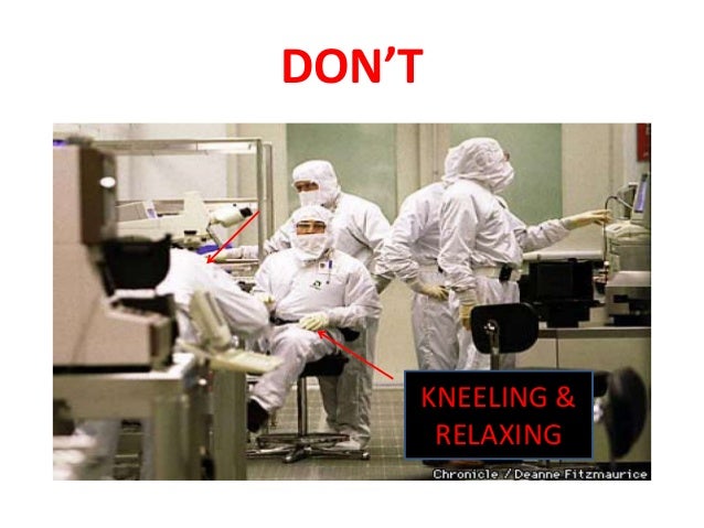 Don'ts cleanroom