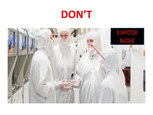 Don'ts cleanroom