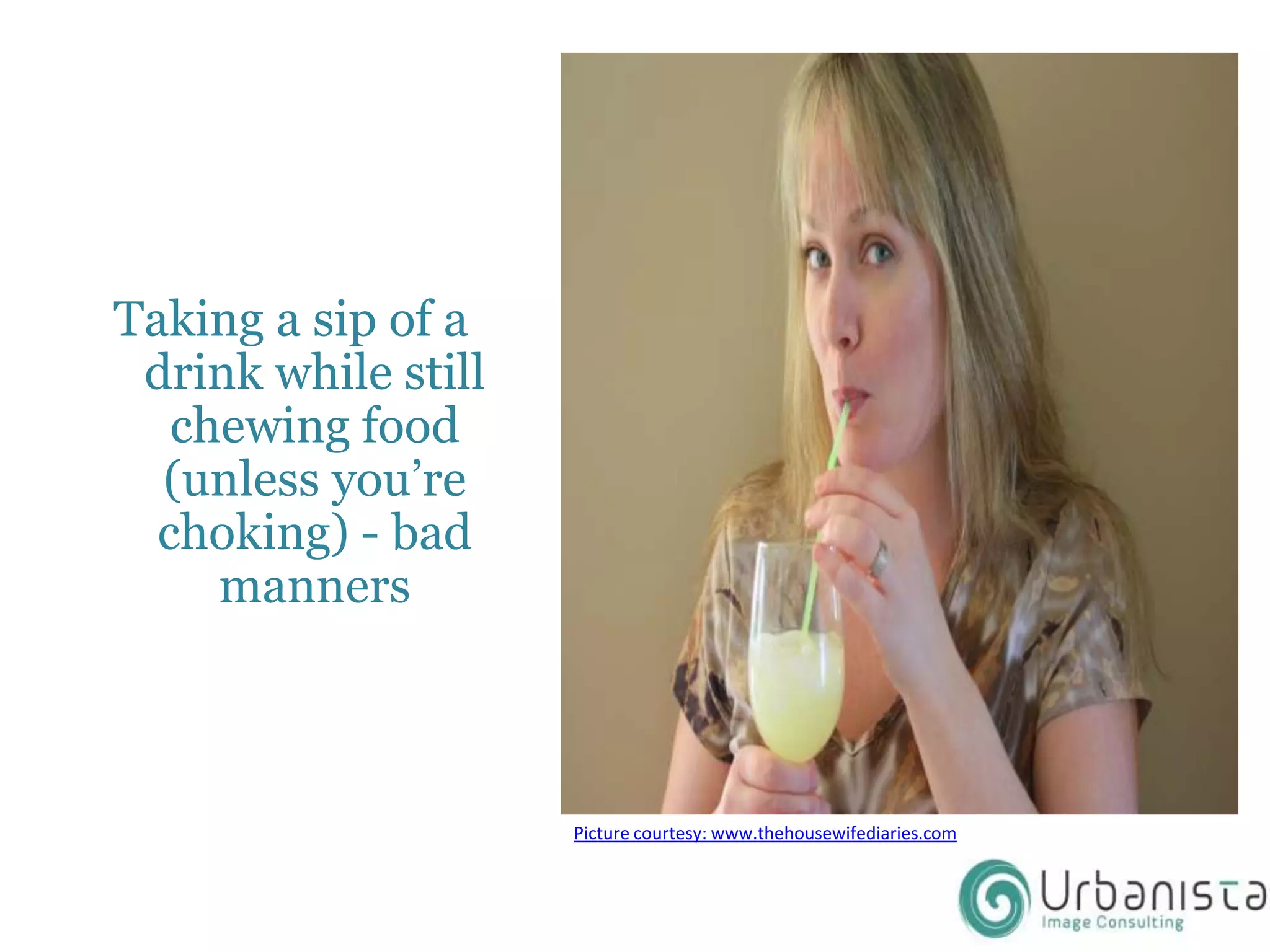 Don'ts of Table Manners | PPTX