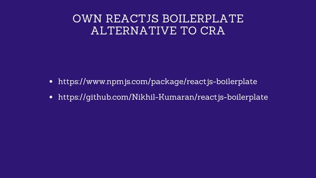 Don't use create react app | PPT | Free Download Don't use create react app | PPT | Free Download