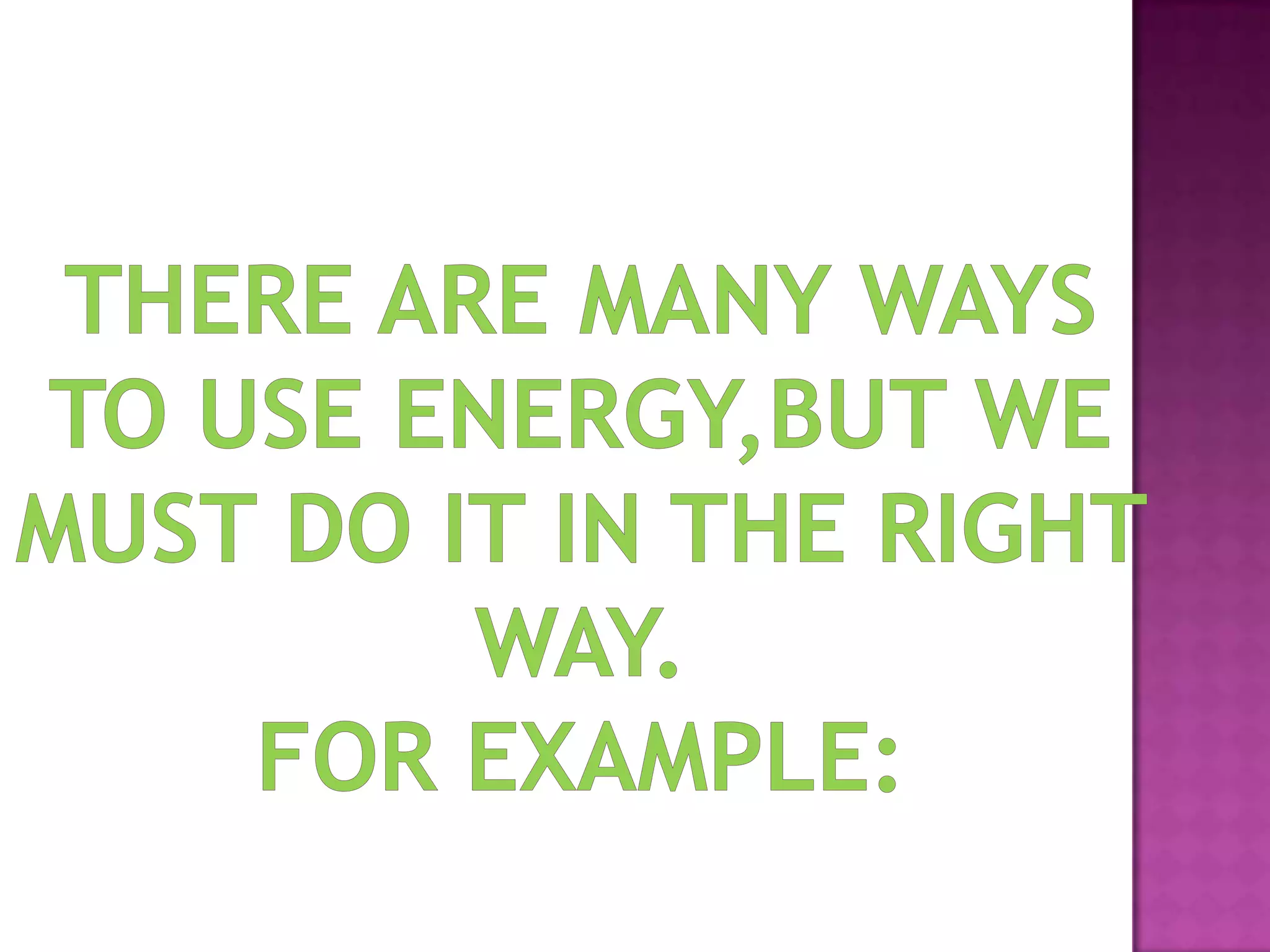 Don't waste energy! | PPT