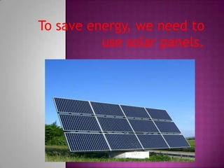 Don't waste energy! | PPT