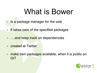 Don't worry with bower | PPTX | Computing | Technology & Computing