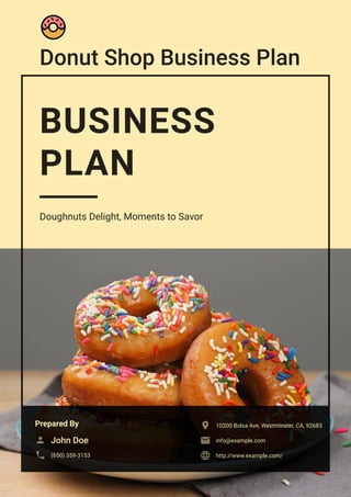 donut shop business plan example.....pdf