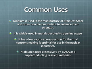Niobium Uses