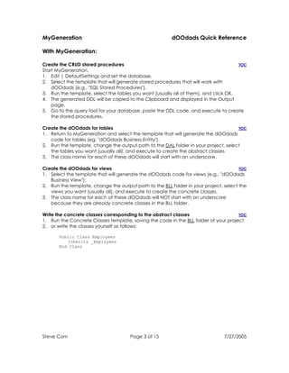 Doodads quickref | PDF