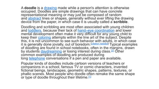 doodle art x.pptx | Drawing and Sketching | Arts and Crafts