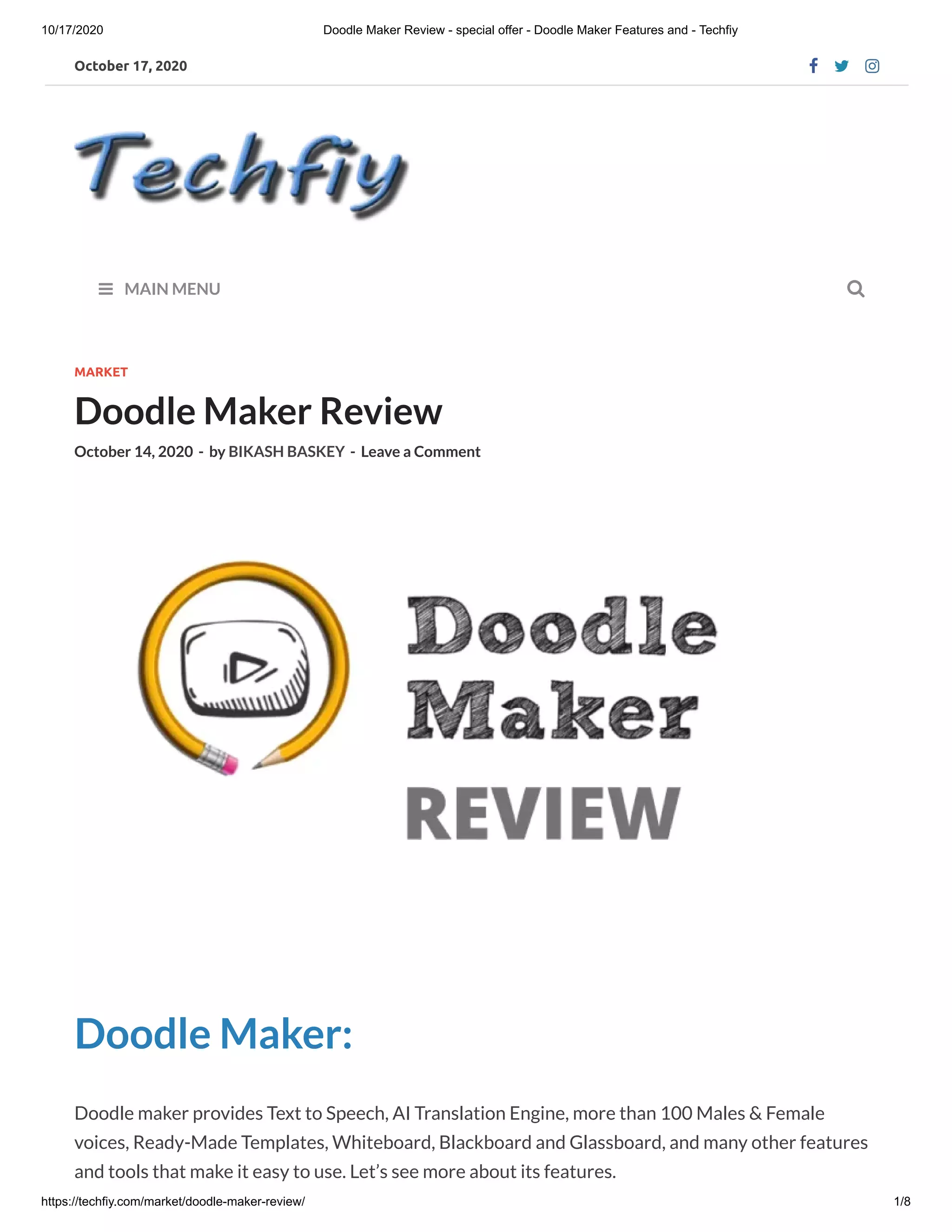 Doodle maker review special offer - doodle maker features | PDF