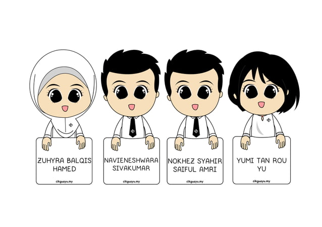 Doodle murid sekolah comel | PPT