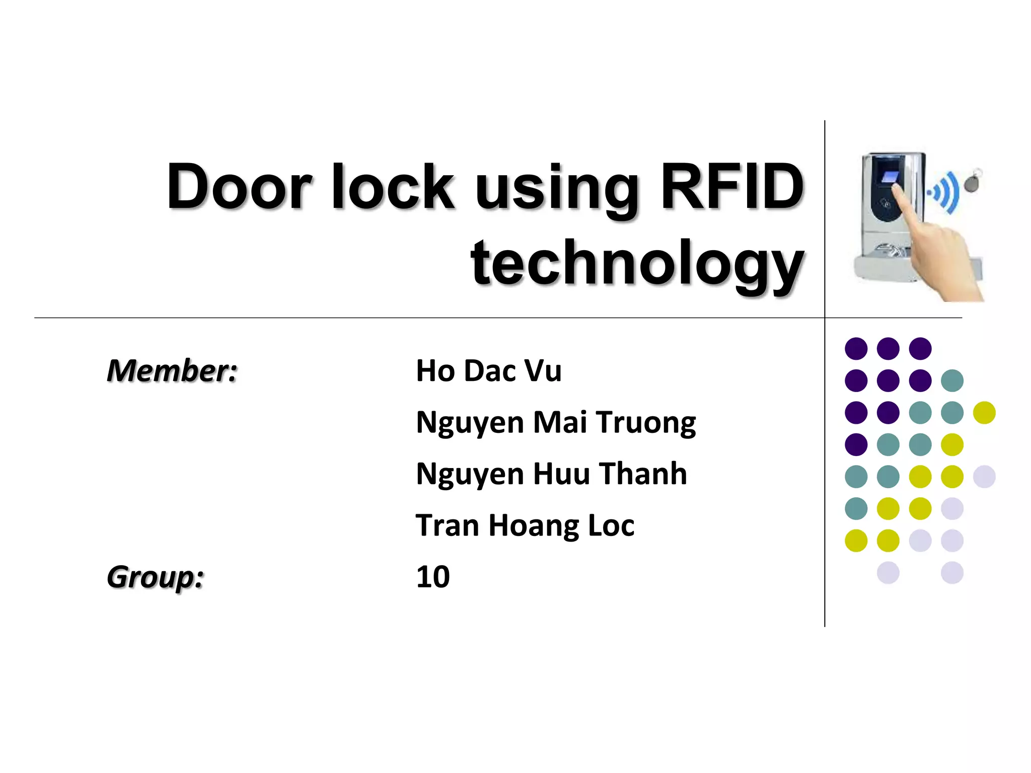Door lock-using-rfid-technology | PPTX