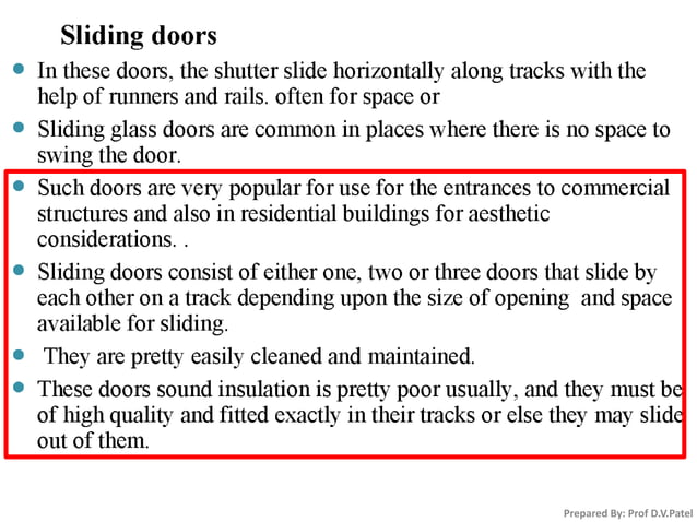 Door and window | PPTX