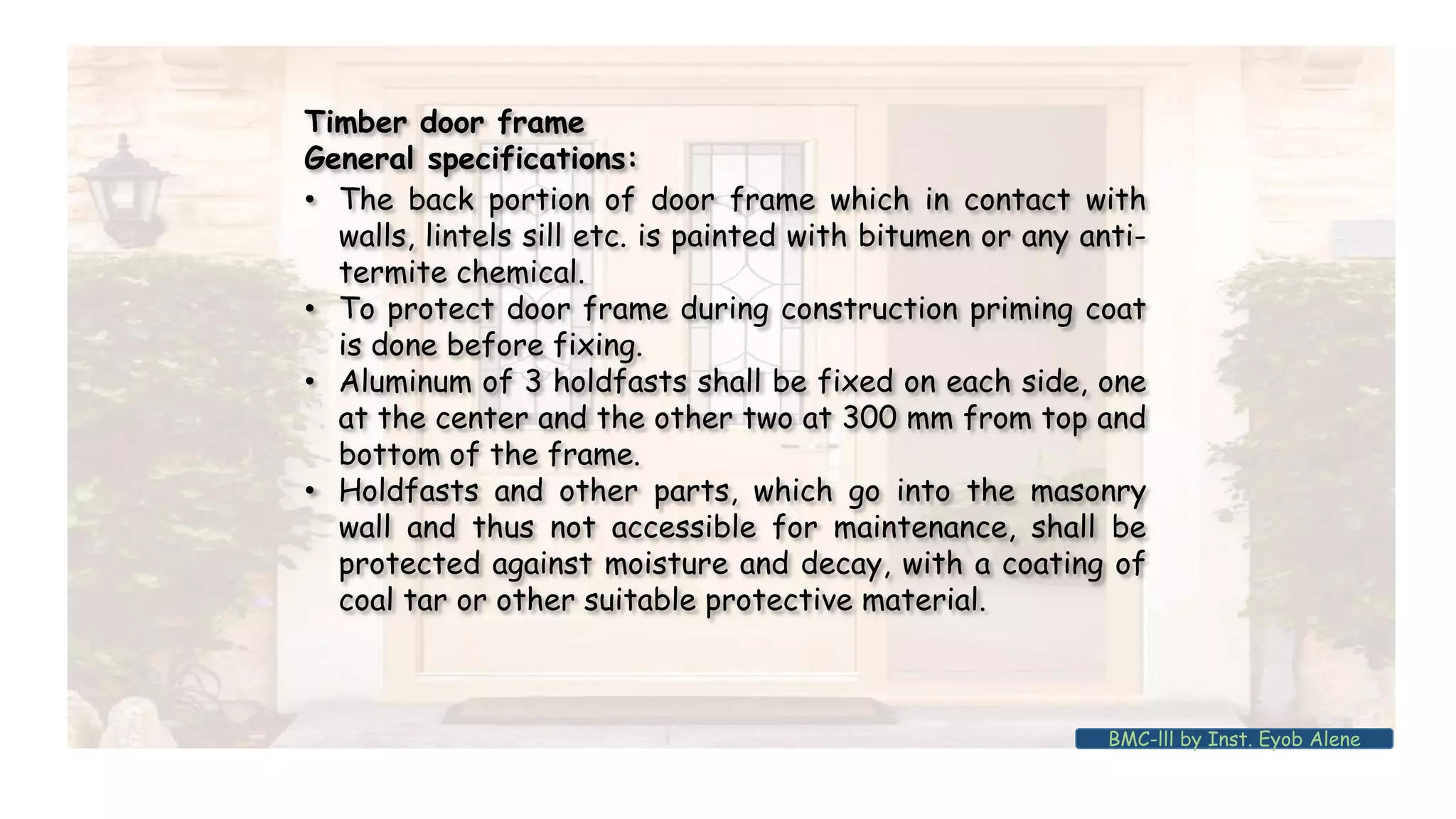Door and window fenestration system | PDF