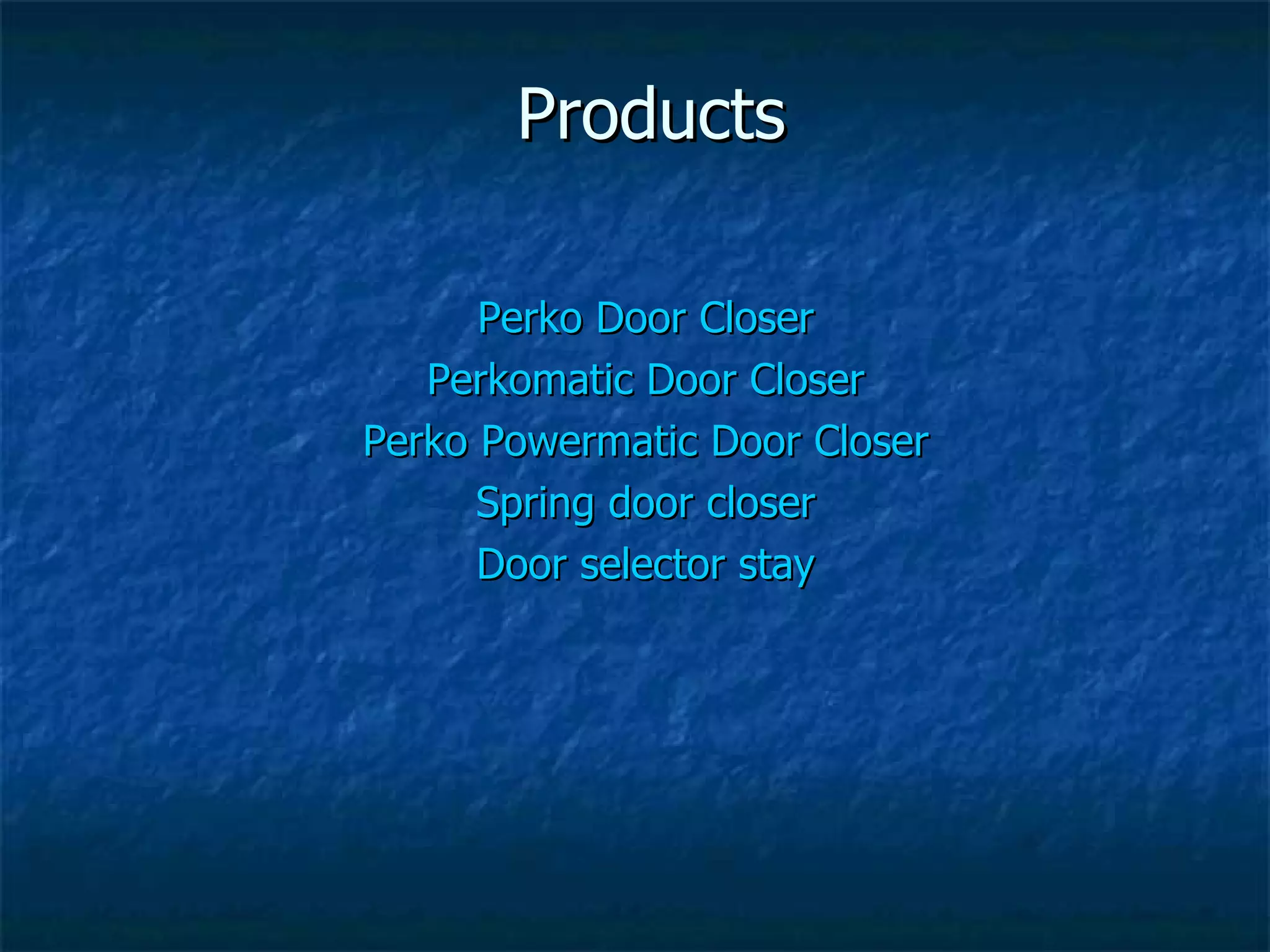 Door closers & controls | PPT