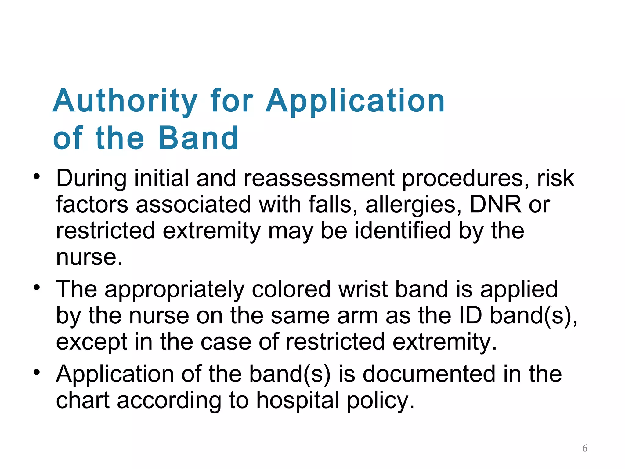Color of Safety Wristbands | PPT