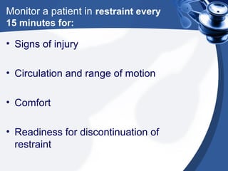 Patient Restraints | PPT