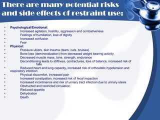 Patient Restraints | PPT