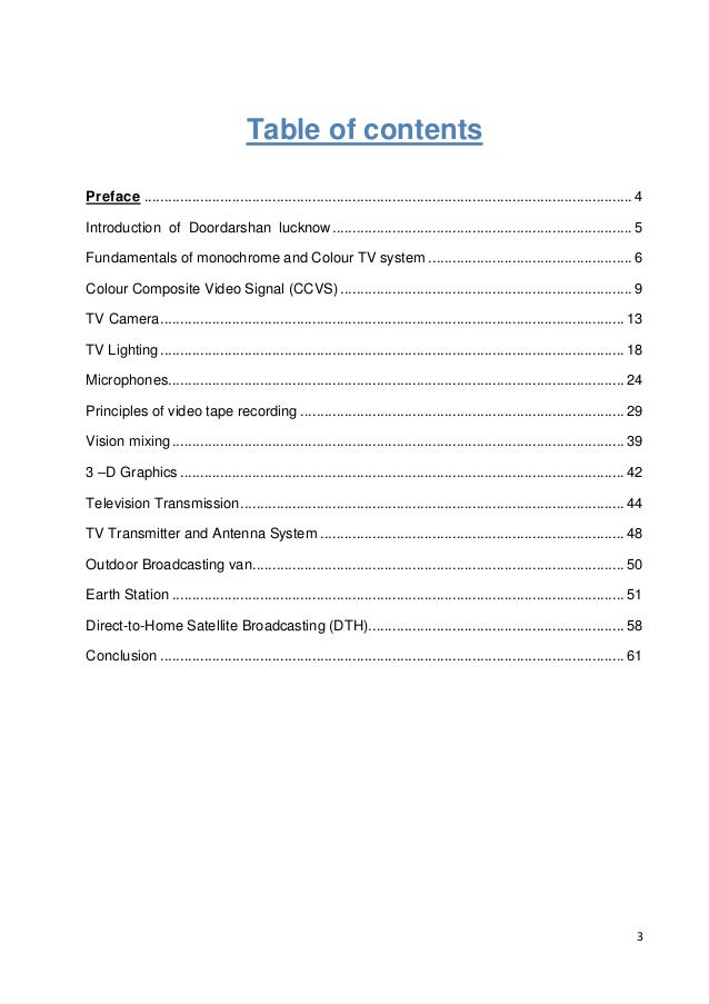 Doordarshan industrial training report