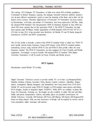 Doordarshan kendra patna training report | DOCX