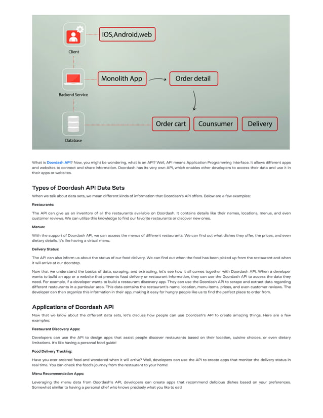 Exploring Doordash API: Exciting Data Adventures! | PDF