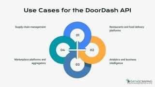 DoorDash API Streamlining Food Delivery Data Extraction.pptx | Free ...
