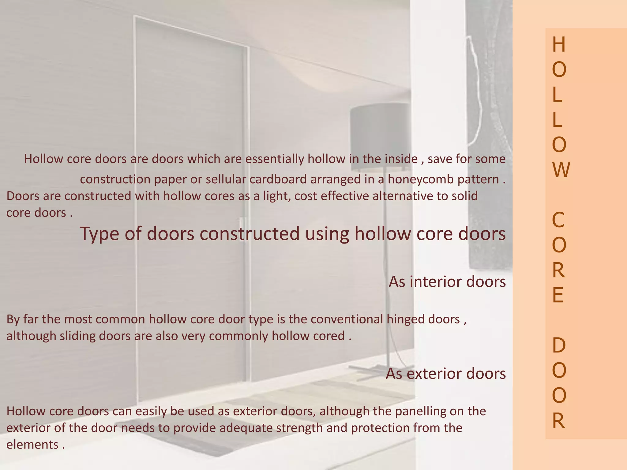 Door Designs- Building Materials and Construction | PPTX