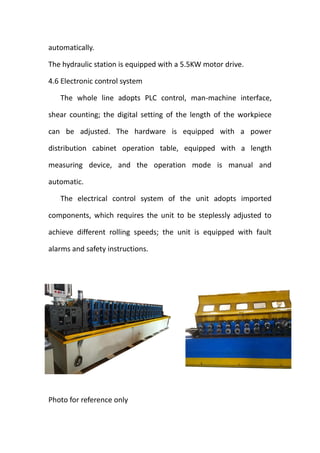 Automatic door frame forming machine manufacturer | PDF