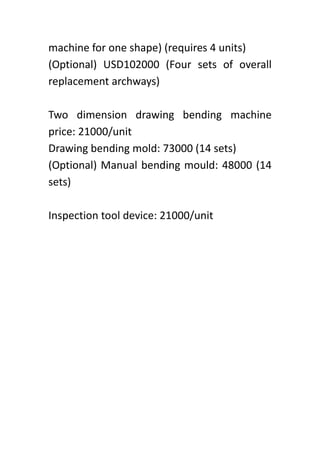 Automatic door frame forming machine manufacturer | PDF