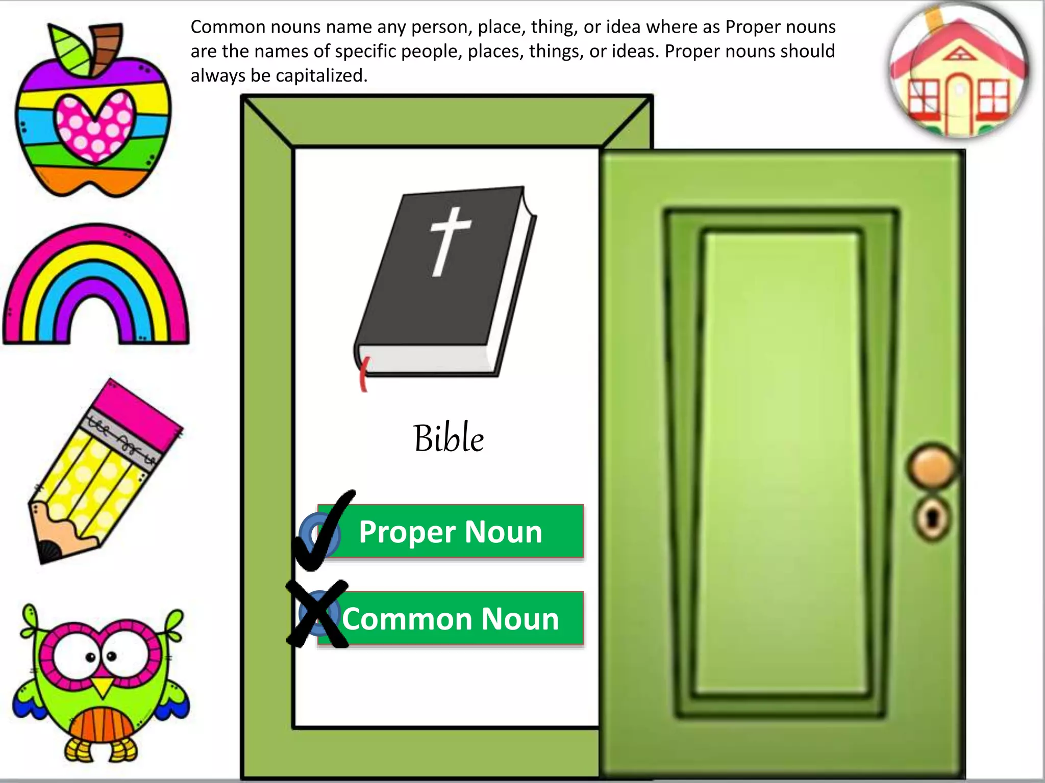 Door game on common & proper nouns | PPT