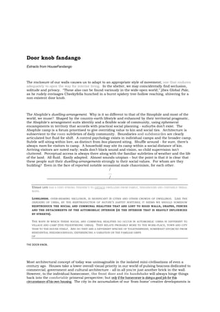 Door knob fandango | PDF