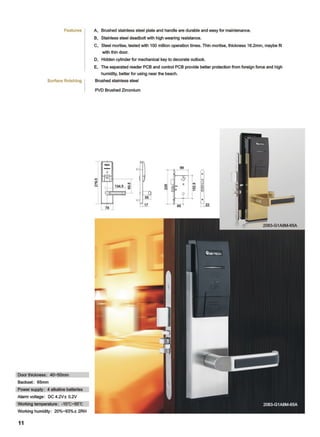 BE-TECH door lock brochure_v2011 | PDF