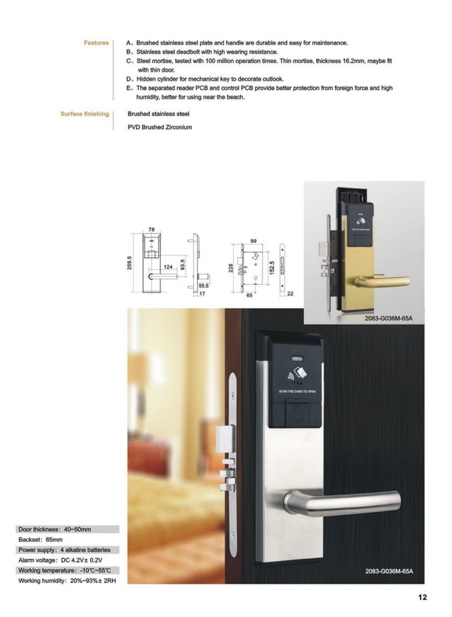 BE-TECH door lock brochure_v2011 | PDF