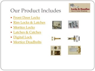 Door locks & latches | PPTX