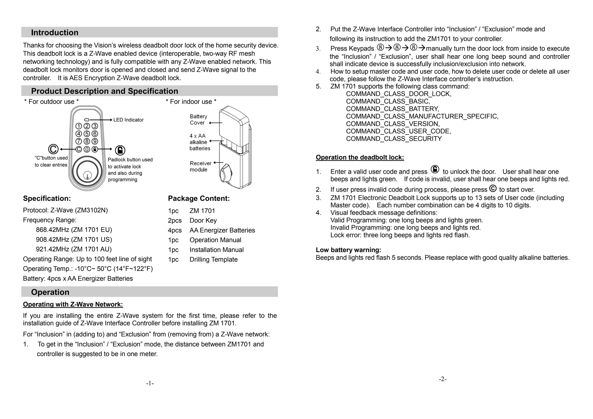 Door lock without handle vision operational manual | PPT