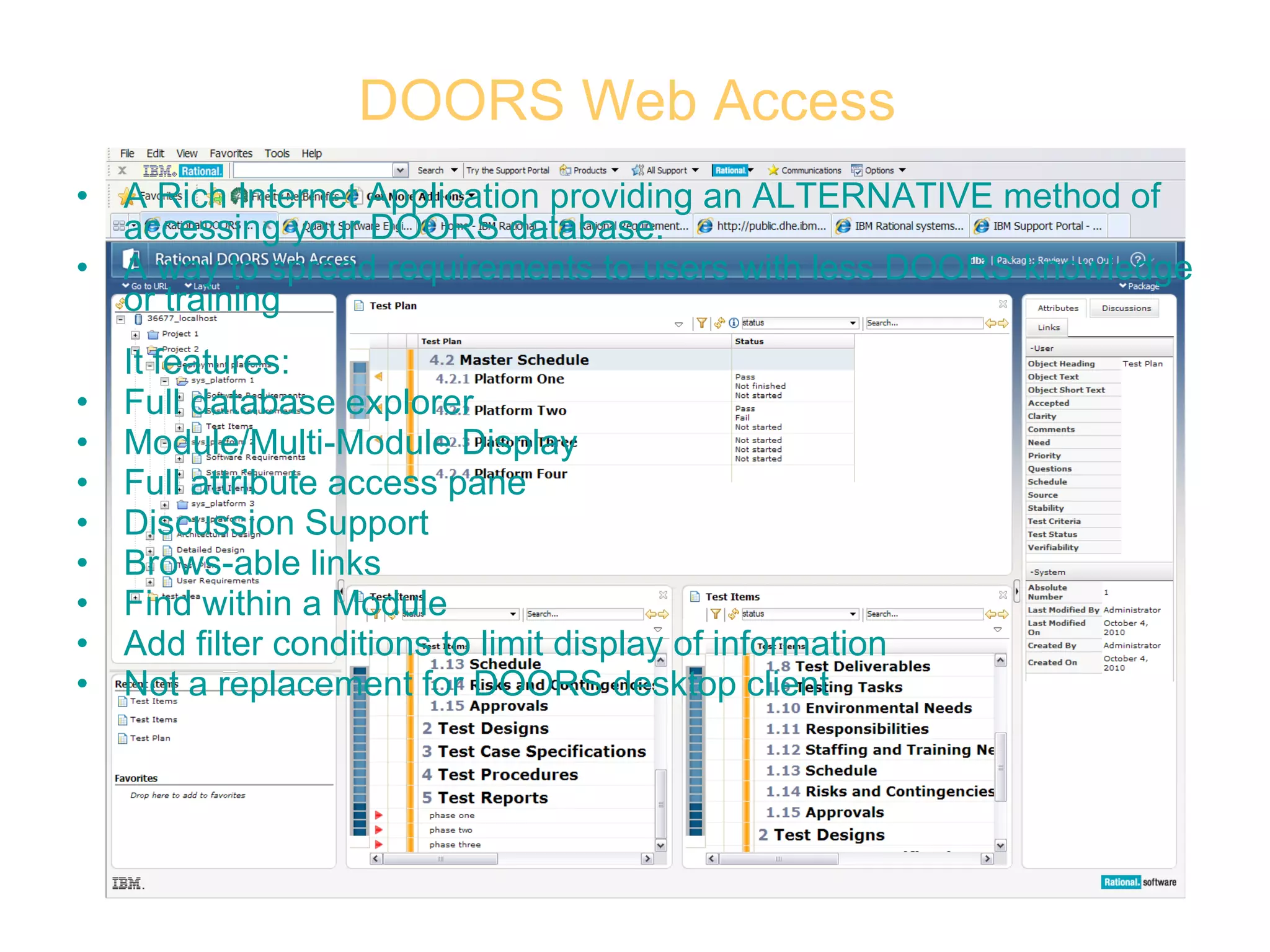 Dynamic Object Oriented Requirements System Doors Ppt Databases Computer Software And