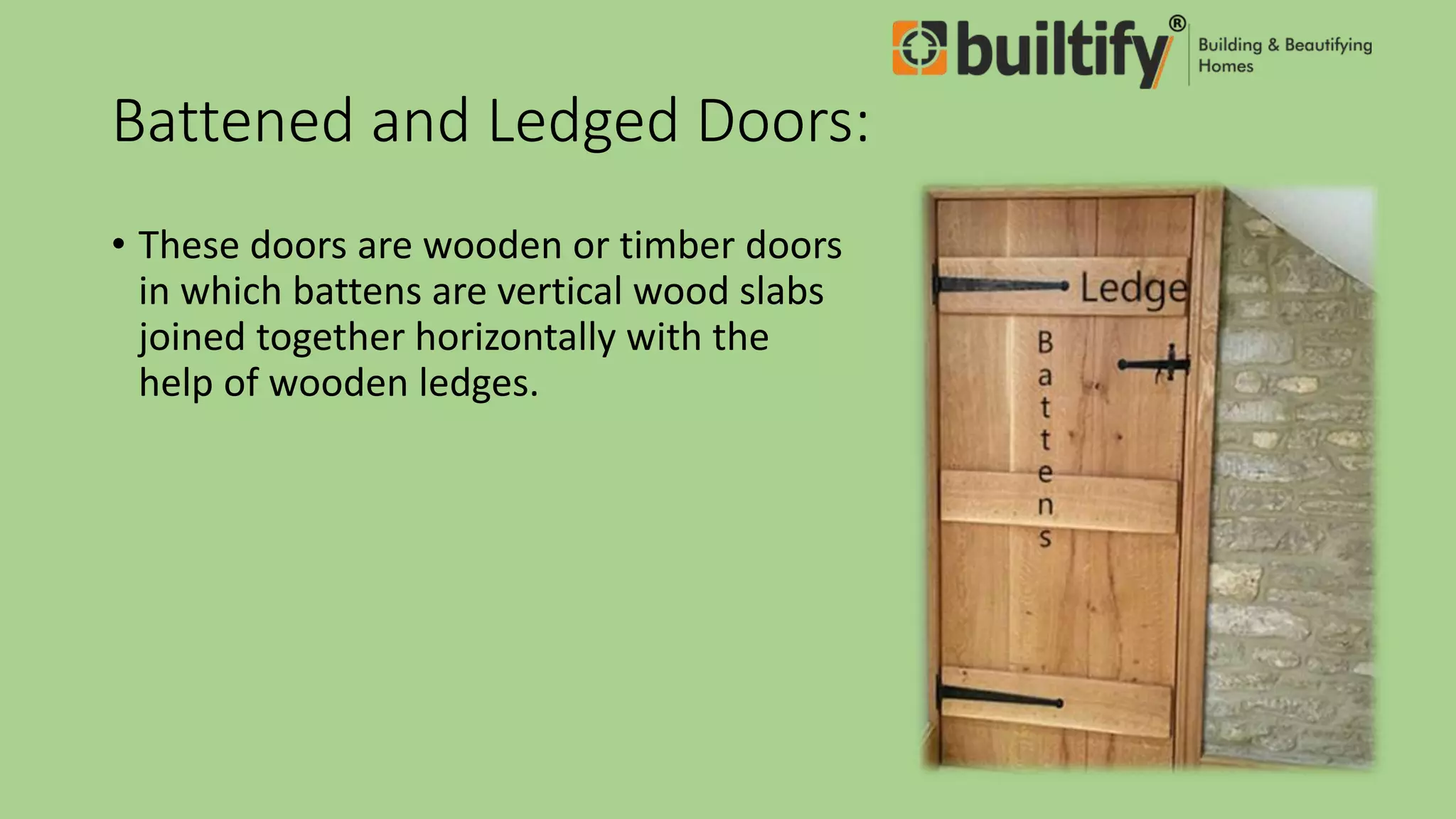 Doors and it's types | PPTX