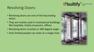 Doors and it's types | PPTX