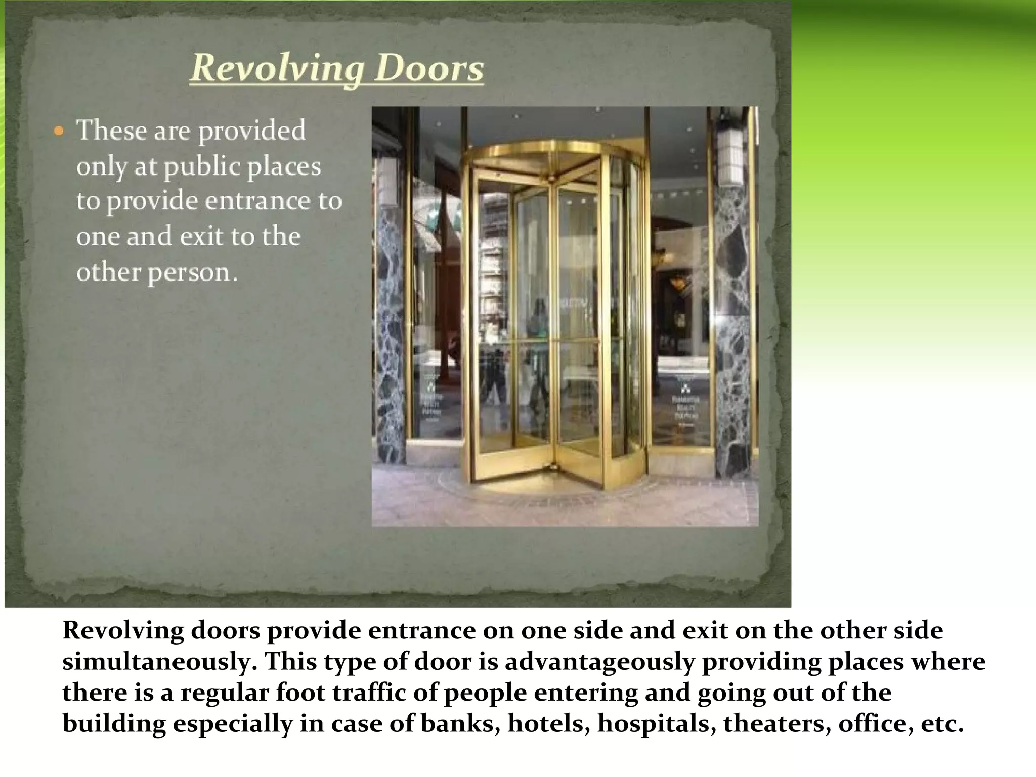 Doors and windows | PPT