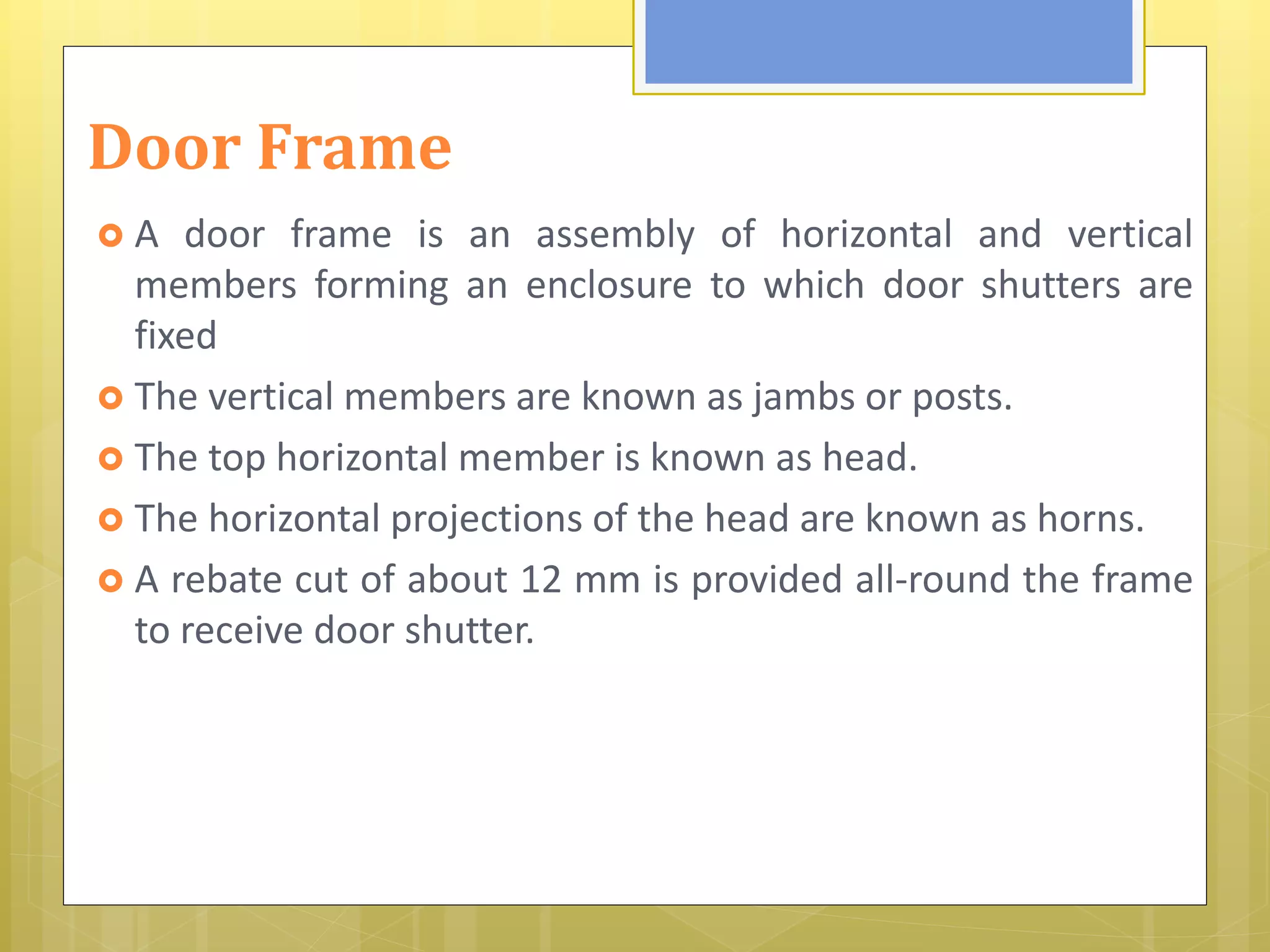 Doors and windows | PDF