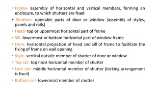 Doors and windows | PPTX | Home Improvement | Home & Garden