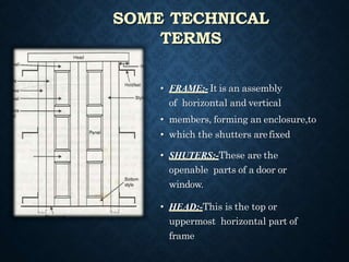 Doors and windows | PPTX