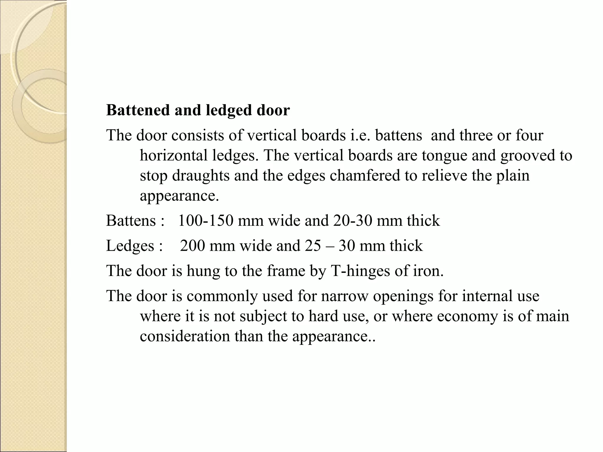 Doors and windows | PPT