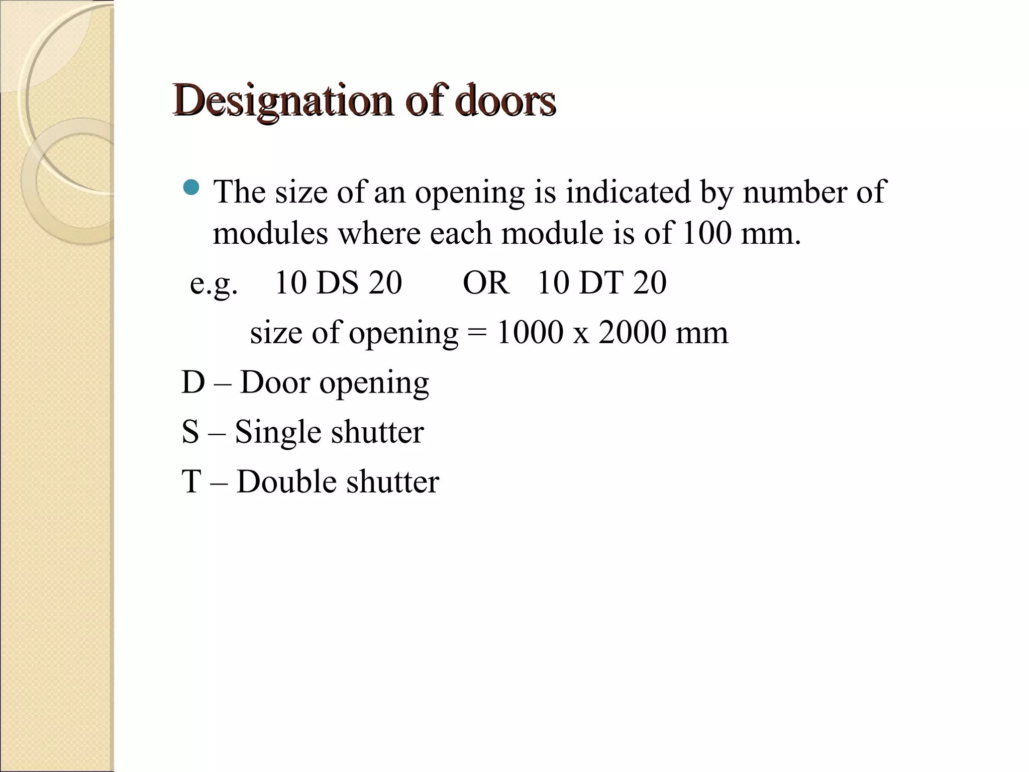 Doors and windows | PPT