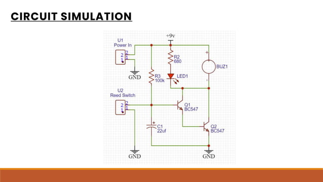 Door Security Alarm Circuit Electronics Projects Pptx