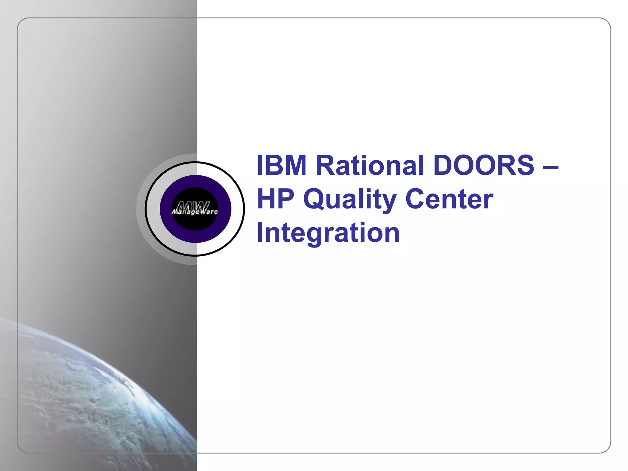 Rational Doors Hp Quality Center Integration | PPT