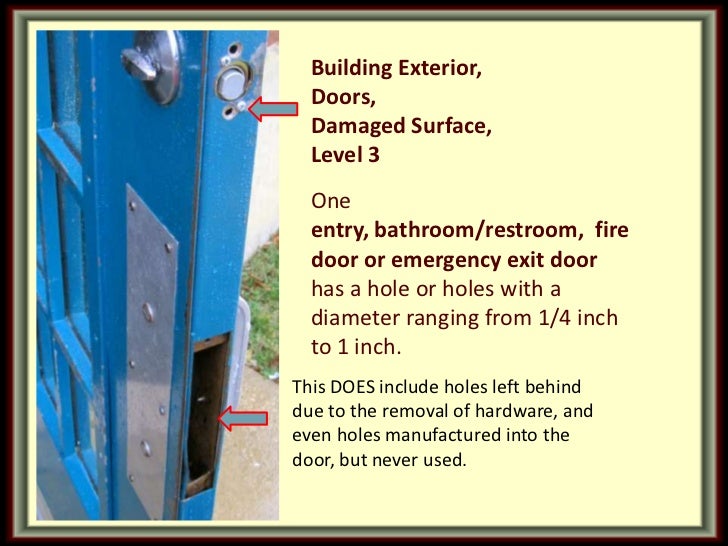 REAC Inspection: Door Defects