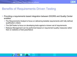 Doors Quality Center Integration | PPT