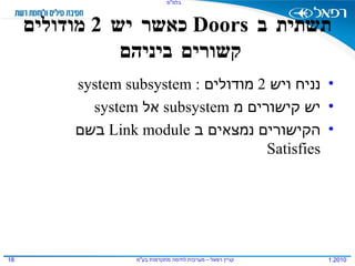 DOORS Rhapsody integration via Gateway | PPT