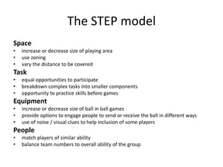 Disabled people in Doorstep Sport Clubs | PPT